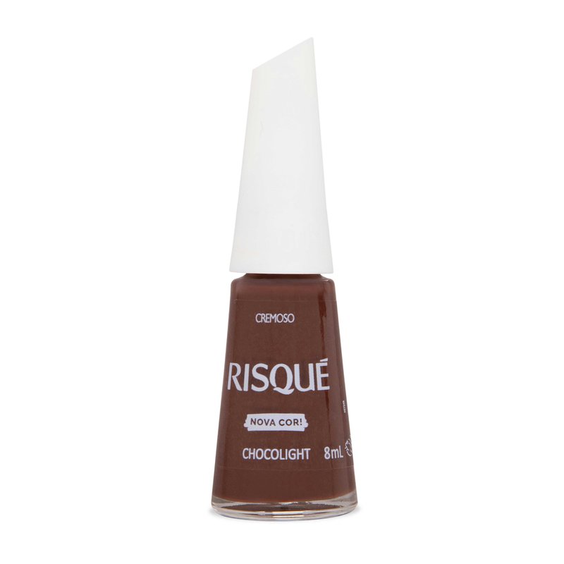 Esmalte Risqué Nova Cor! Chocolight 8ml: Secagem Rápida