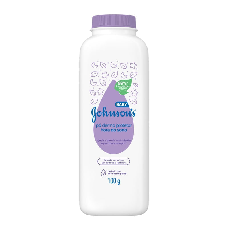 Talco Johnson's Baby Hora do Sono 100g | Farmácia Online Drogal