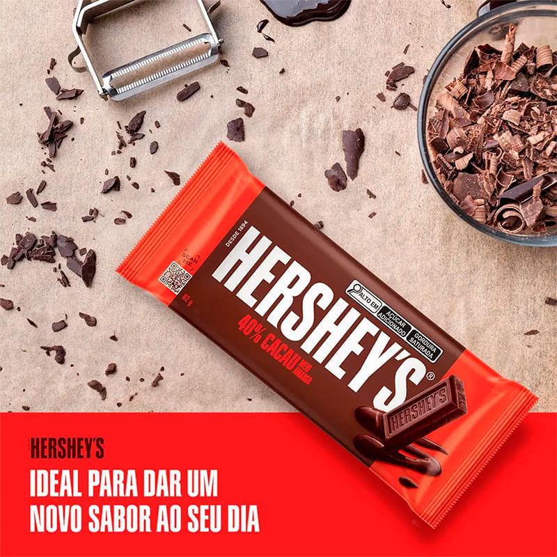 Chocolate Hershey’s Meio Amargo 40% Cacau 82g - Intenso