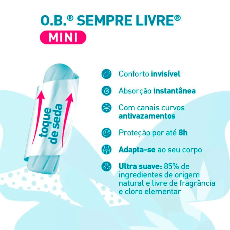 Ob Absorvente Interno - Farmácia Online Drogal