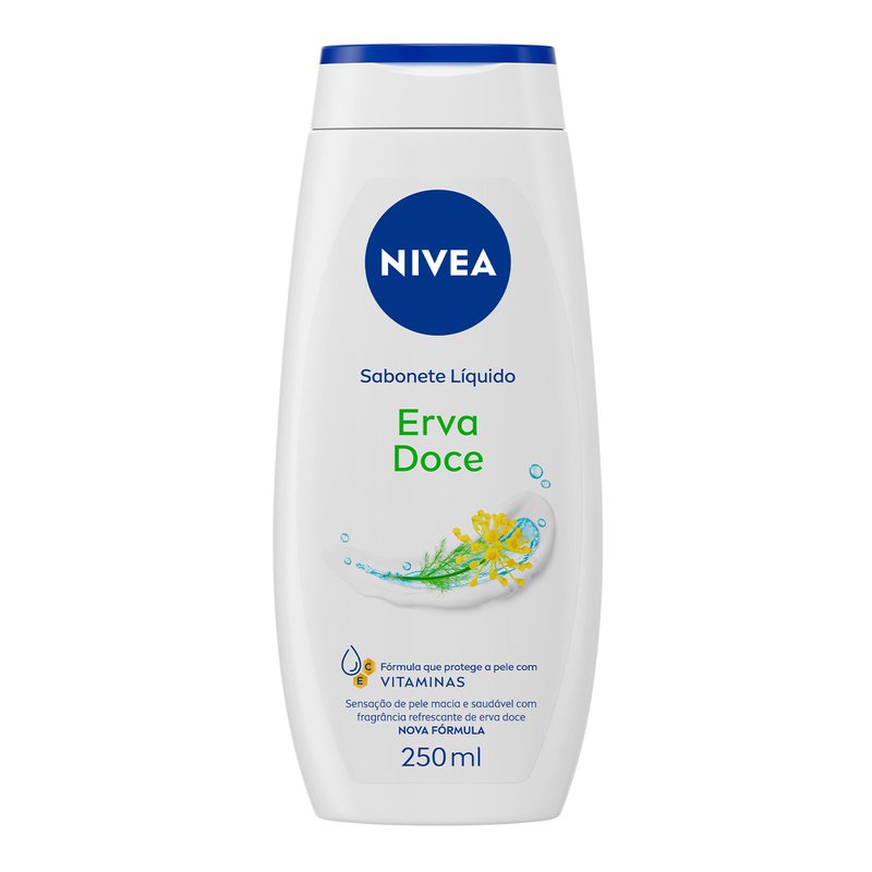 Sabonete Líquido Nivea Erva Doce 250ml - Drogal