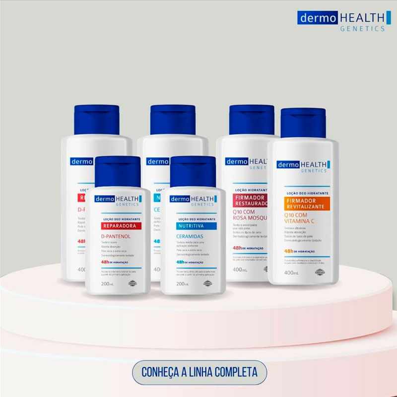 Loção Dermo Health Ceramidas 200ml – Nutrição e pele macia