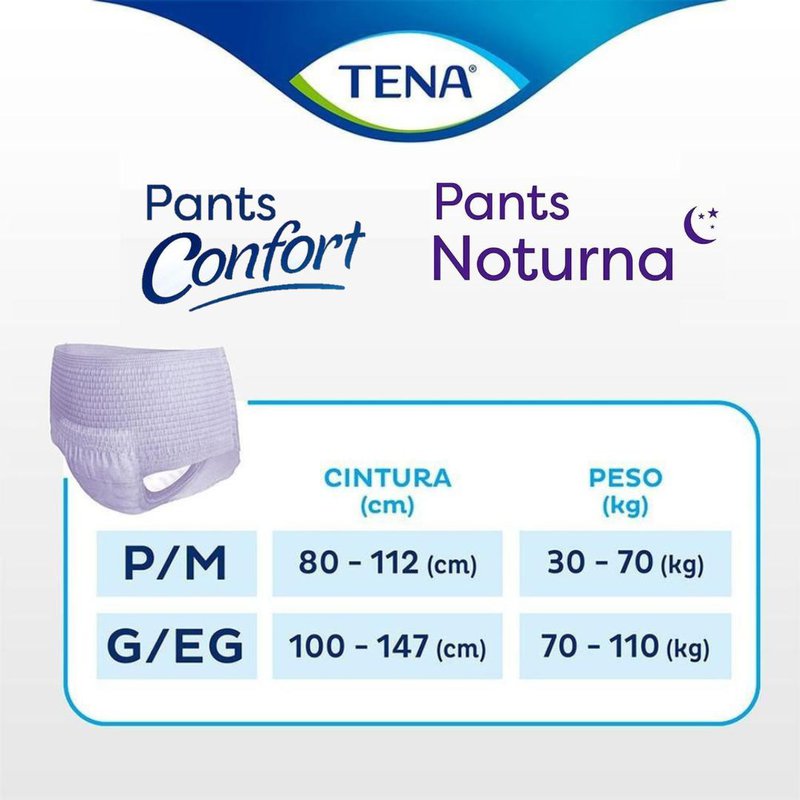 Kit Tena Pants Confort G/EG + Tena Pants Noturna | Drogal