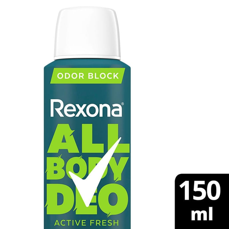 All Body Rexona Men Active Fresh 150ml – Proteção Completa