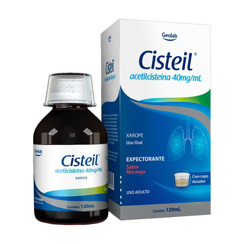 Cisteil 40mg/ml Xarope Solução Oral Adulto 120ml: Bula, Preço