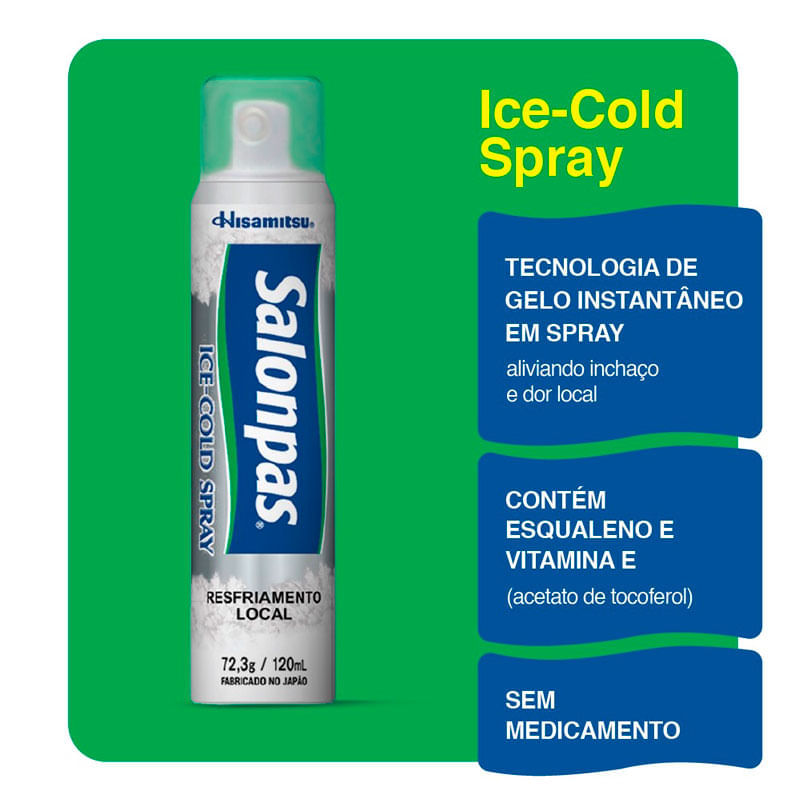 Salonpas Ice-Cold Spray 120ml: Preço, Como Usar, Para que Serve