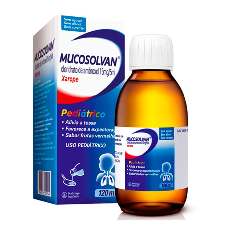 Mucosolvan Xarope Expectorante Pediátrico 120ml | Drogal