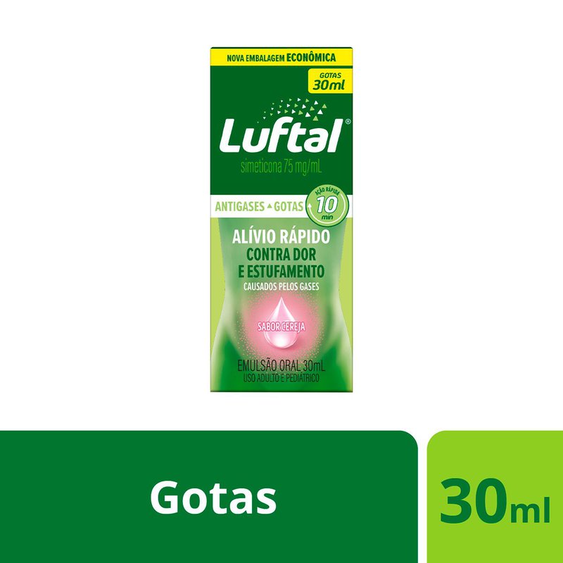Luftal Gotas 75 mg Cereja - Para que Serve, Bula, Preço