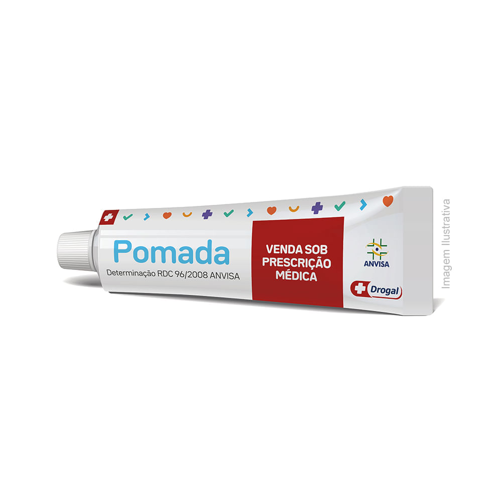 Novacort Pomada Dermatológica 20 + 05 + 25mg - Bisnaga com Creme 30g