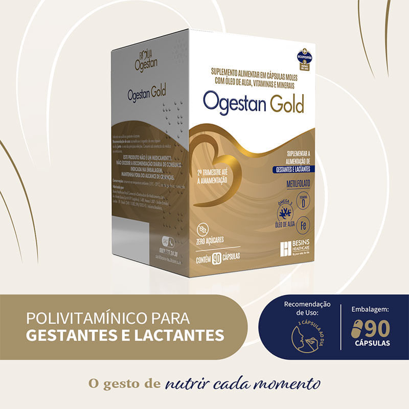Ogestan Gold 90 Cápsulas: Como Tomar, Para quem é Indicado