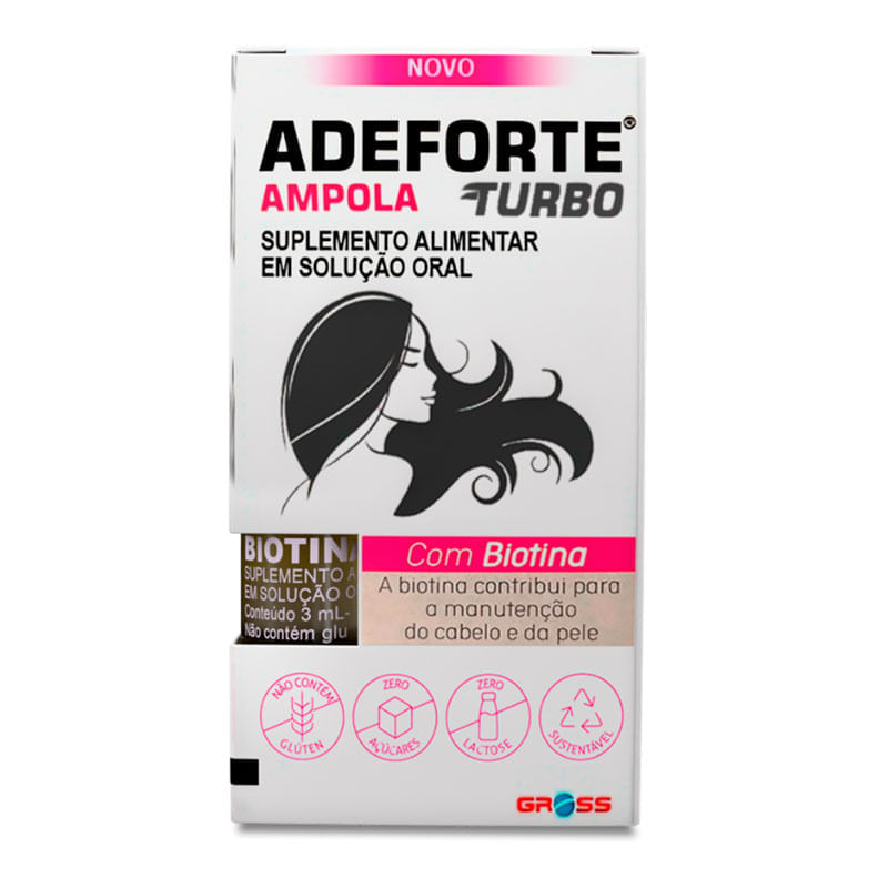 Suplemento Adeforte Turbo 2 Ampola de 3ml - Na Drogal