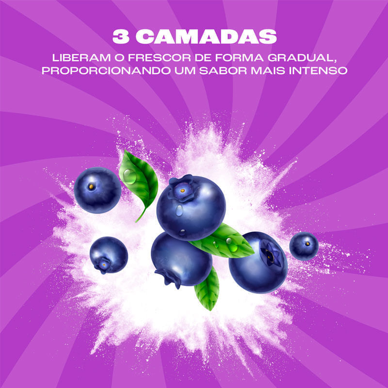 Chicletes Mentos Cool White Sabor Blue Raspberry 8,5g: Preço