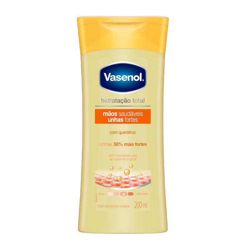 Vasenol Total Mãos e Unhas: Com Queratina | Drogal