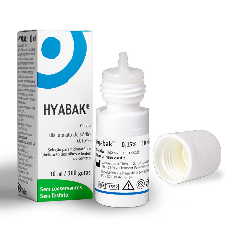 Hyabak Solução Oftálmica 10ml | Drogal