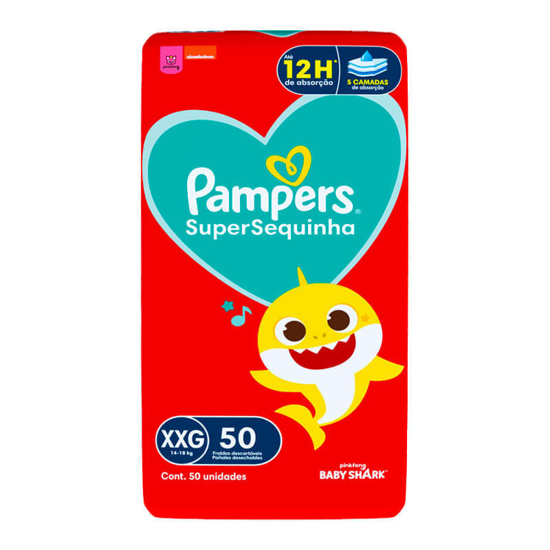 Fralda Pampers Super Sequinha XXG 50 Unidades: Melhor Preço
