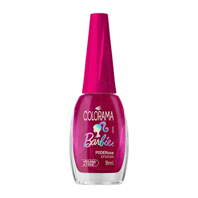 Esmalte Glitter Colorama Barbie PODERosa 8ml: Melhor Preço