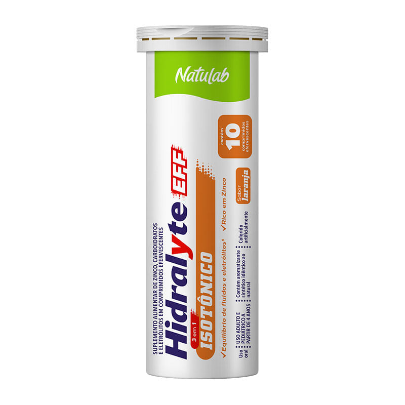 Hidralyte EFF Sabor Laranja 10 Comprimidos: Para que Serve,