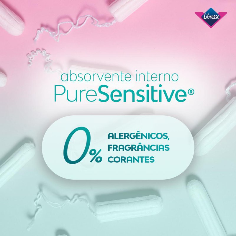 Absorvente Interno Libresse Fluxo Intenso Super 8 Unidades
