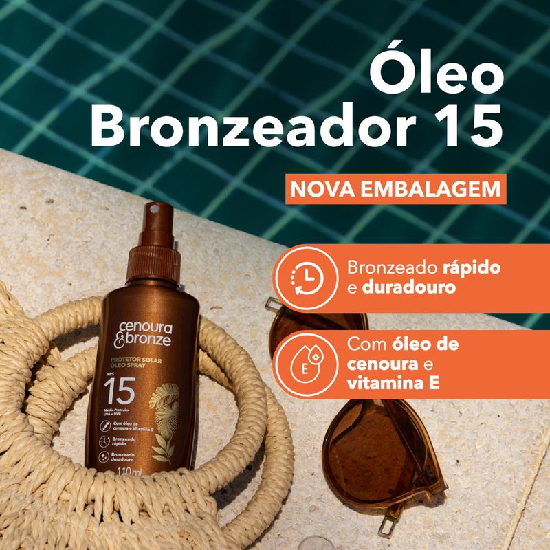 Bronzeador: Cenoura & Bronze Spray FPS15 110ml: Como Usar