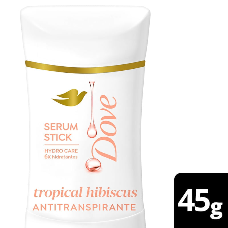 Desodorante Invisível Dove Sérum Stick Tropical Hibiscus 45g