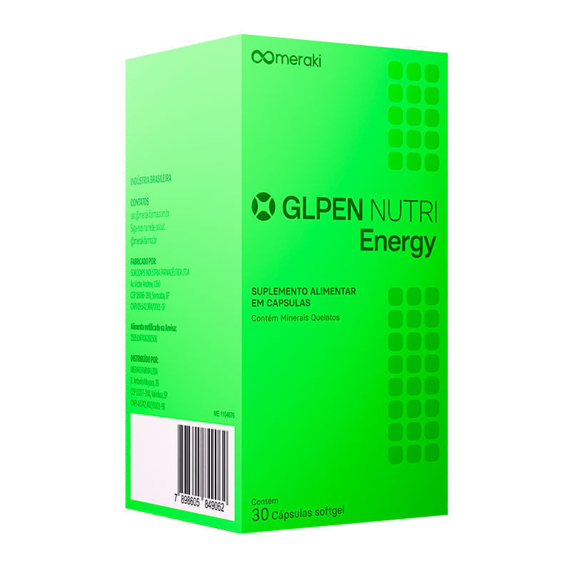 GLPEN Nutri Energy 30 Cápsulas Softgel: Preço, Como Tomar