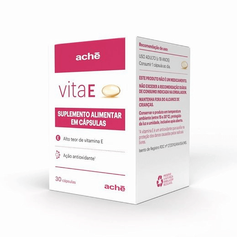 Suplemento Vitamínico Vita E 30 Cápsulas Moles