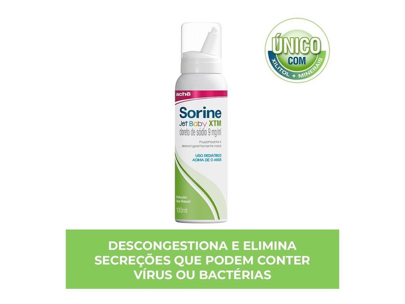 Sorine Jet Baby XTM 9mg/ml Solução Nasal 100ml | Drogal