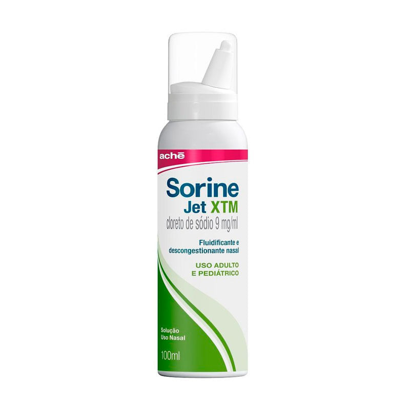 Sorine Jet XTM 0,9% Solução Nasal Spray - Como Usar | Drogal