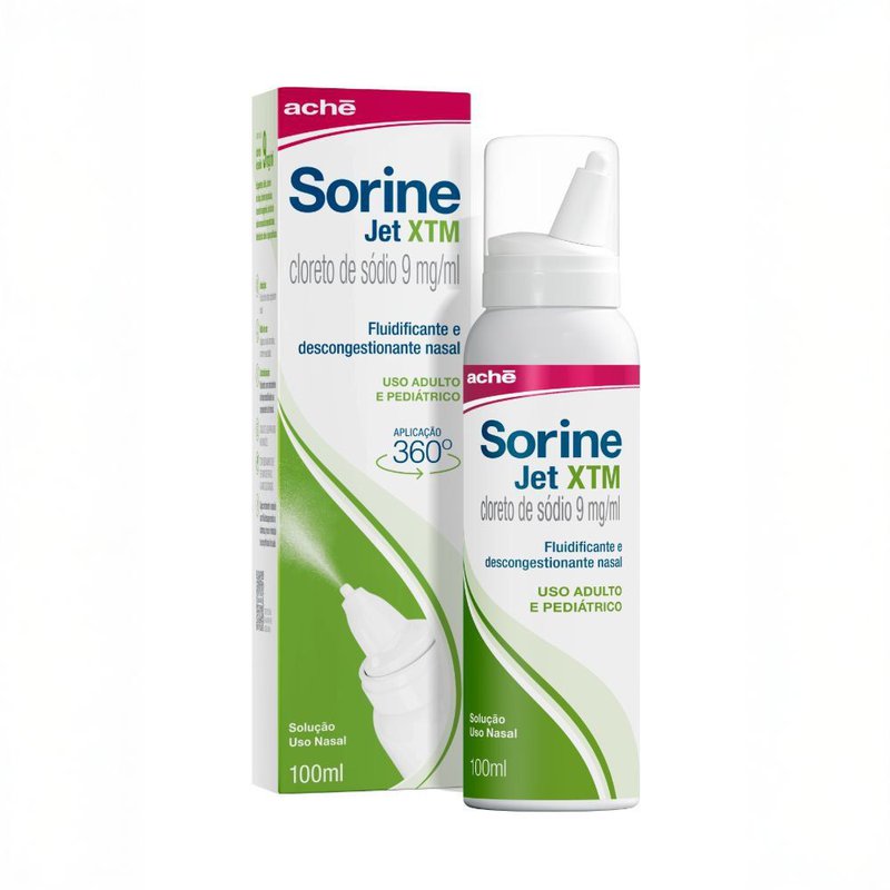 Sorine Jet XTM 0,9% Solução Nasal Spray - Como Usar | Drogal
