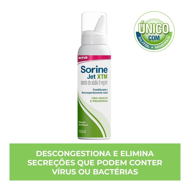 Sorine Jet XTM 0,9% Solução Nasal Spray - Como Usar | Drogal