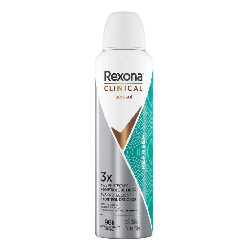 Rexona Clinical Refresh 96h Antitranspirante Aerosol 150ml
