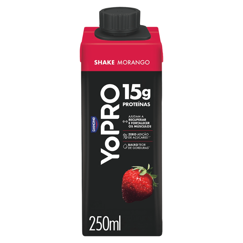 Bebida Láctea YoPRO Sabor Morango 250ml - Drogal