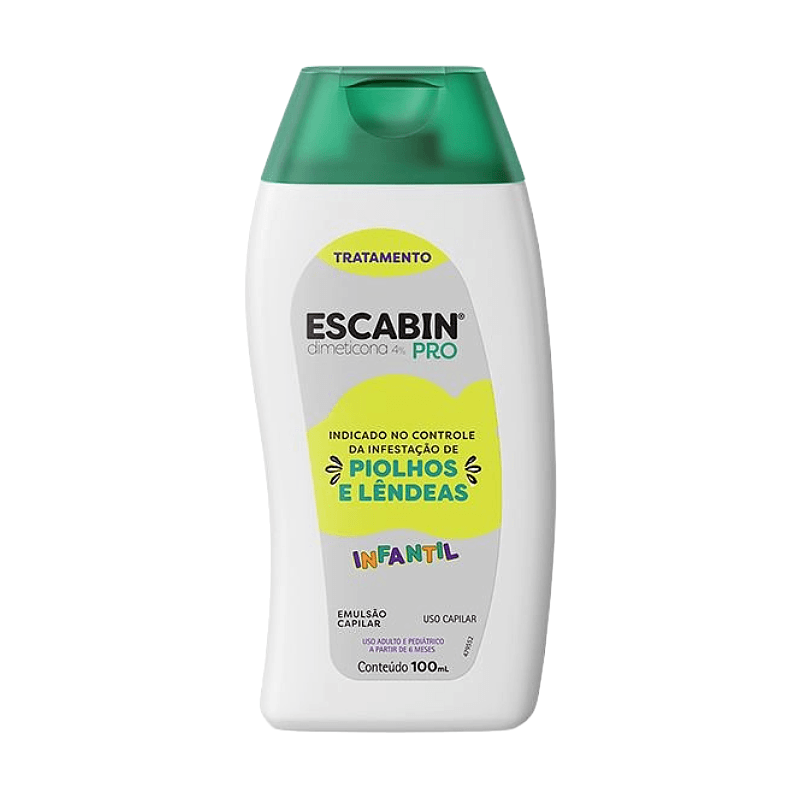 Antiparasitário Escabin Pro 4% 100: Contra Piolhos e Lêndeas